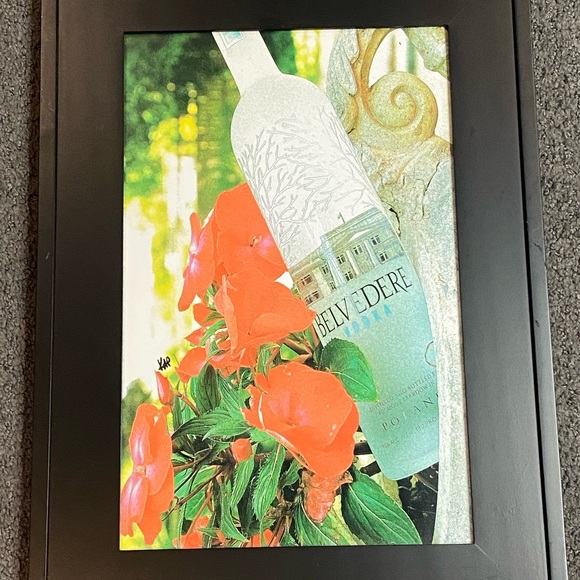 Art | Belvedere Vodka Flower Print Art Work 16 X 22 | Poshmark
